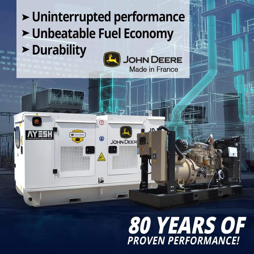 John Deere - NEW John Deere Diesel Generators by AYESH ...