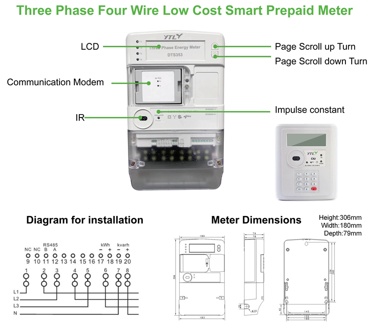 YTL - Electronic Energy Meters - Three Phase Smart STS ...