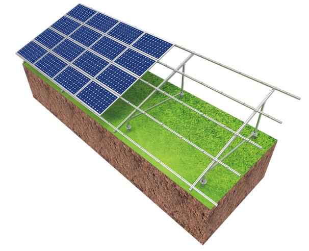 Levin GM -D-I Dual Post Ground Solar PV Mounting System