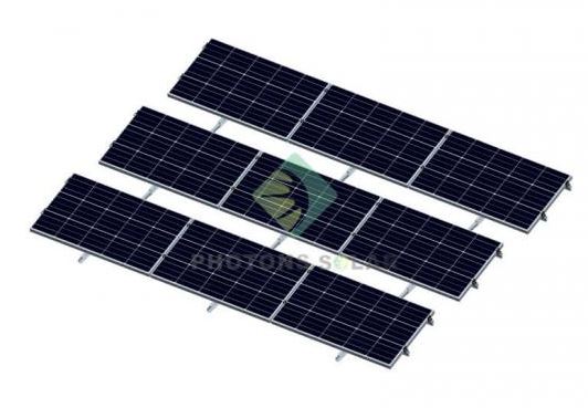 Photons Solar Flat Roof Ballasted PV Solar Racking System