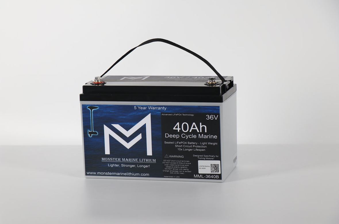 Monster Marine Lithium - 36v Lithium - 36V 40AH Bluetooth ...