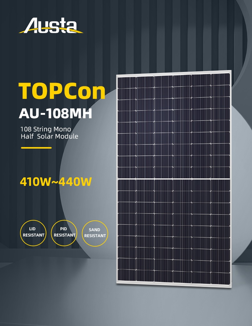 Austa - AU-108MH - Residential - 108 String Mono Half Solar ...