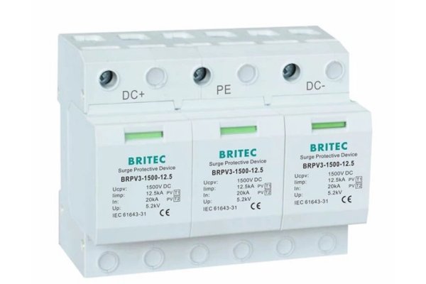 Britec - BRPV3-1500-12.5 - DC Surge Protector - PV Surge ...