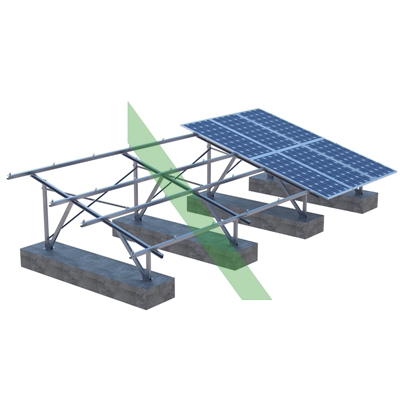 Solaracks ZAM Zn-Al-Mg Steel Ground Mount System For Solar Farms