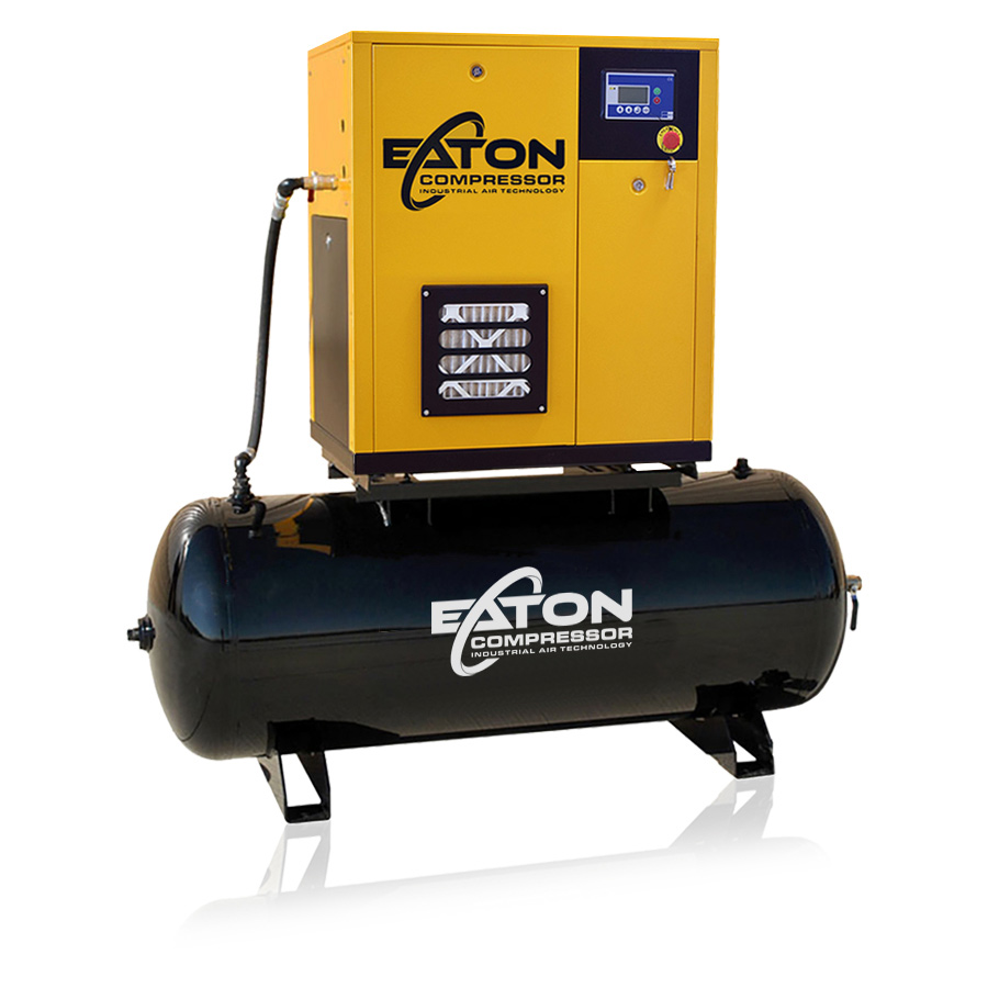 Eaton Compressor 5 HP Rotary Screw Air Compressor With 80 Gallon Tank ...