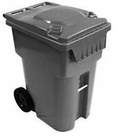 Arcus - CA-B60204 - Carts - 95 Gal Black (Charcoal) Roll-Out ...