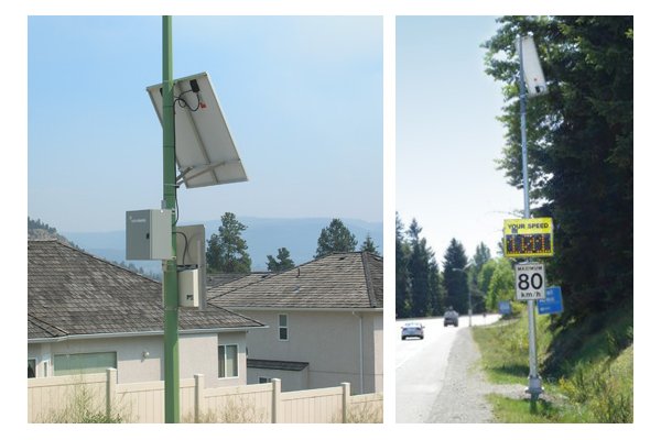 Solarsignal Pole Mounted Radar Speed Signs
