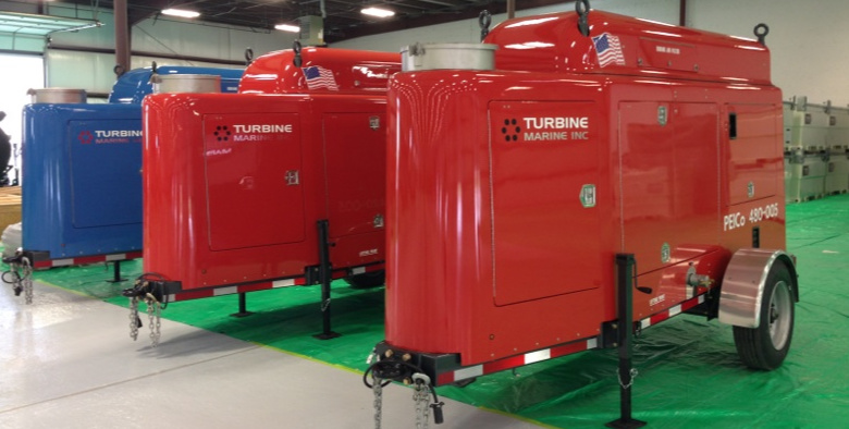 Turbine Marine TM1000 1MW Natural Gas/CNG Fuel Power Generator Set