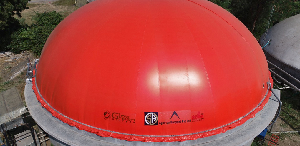Double Membrane Biogas Balloons - Tank Mounted Digestor ...
