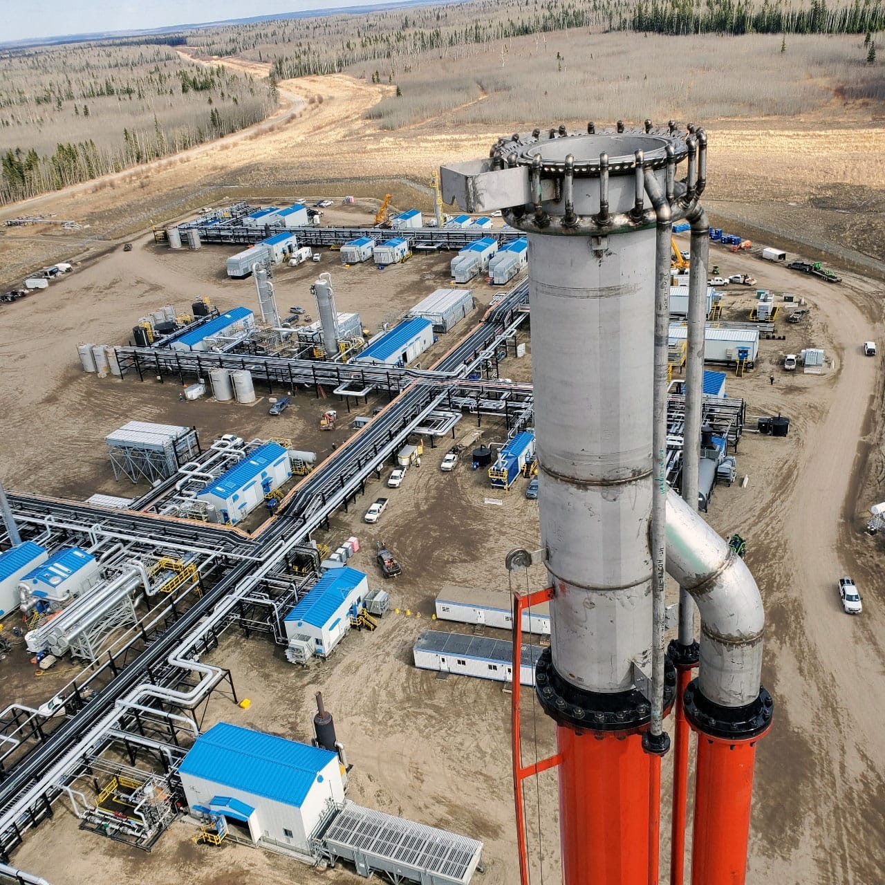 Tornado High Pressure Or Low Pressure Gas-Assisted Flare Stack